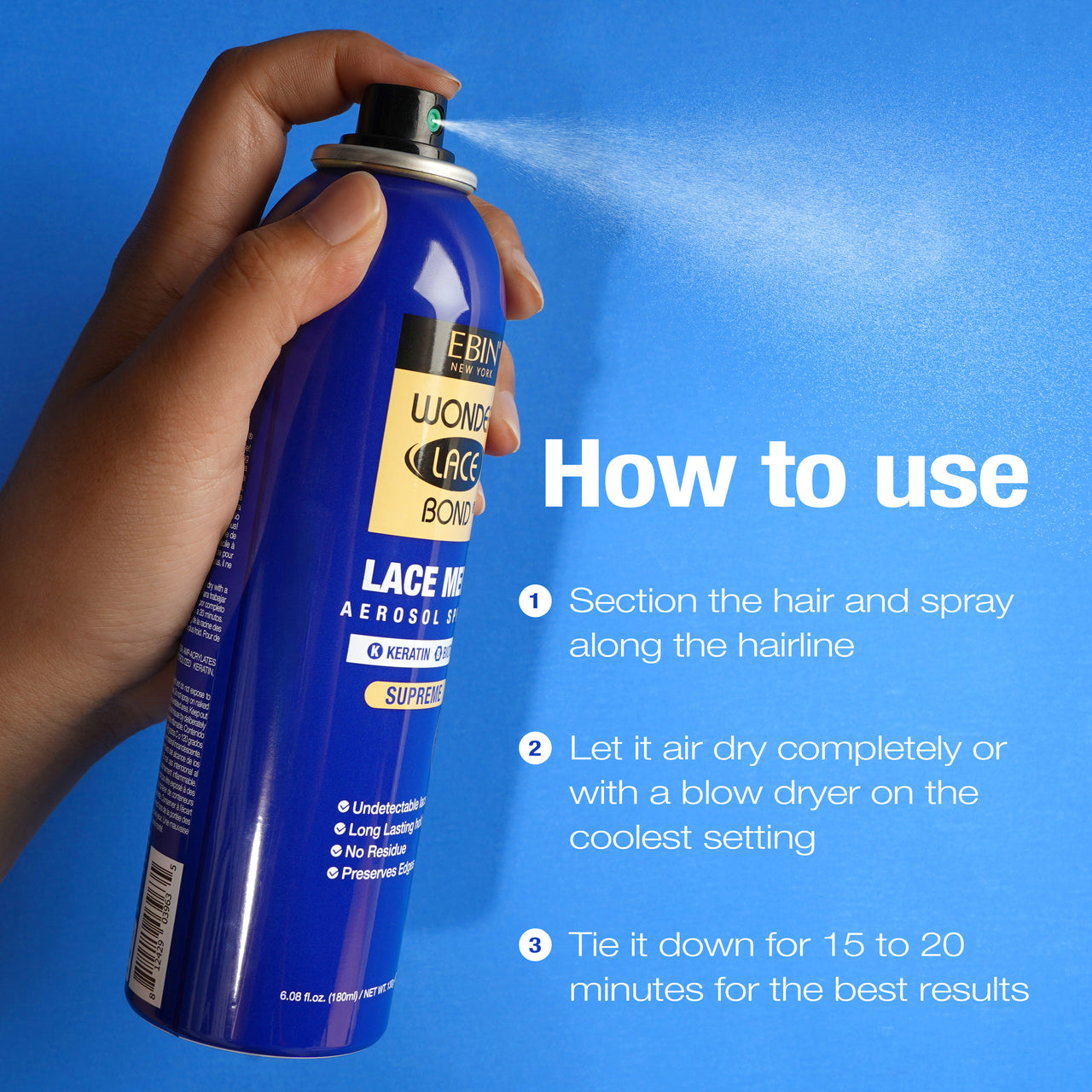 Wonder Lace Bond Wig Adhesive Spray - Extreme Firm Hold | Active Use ...