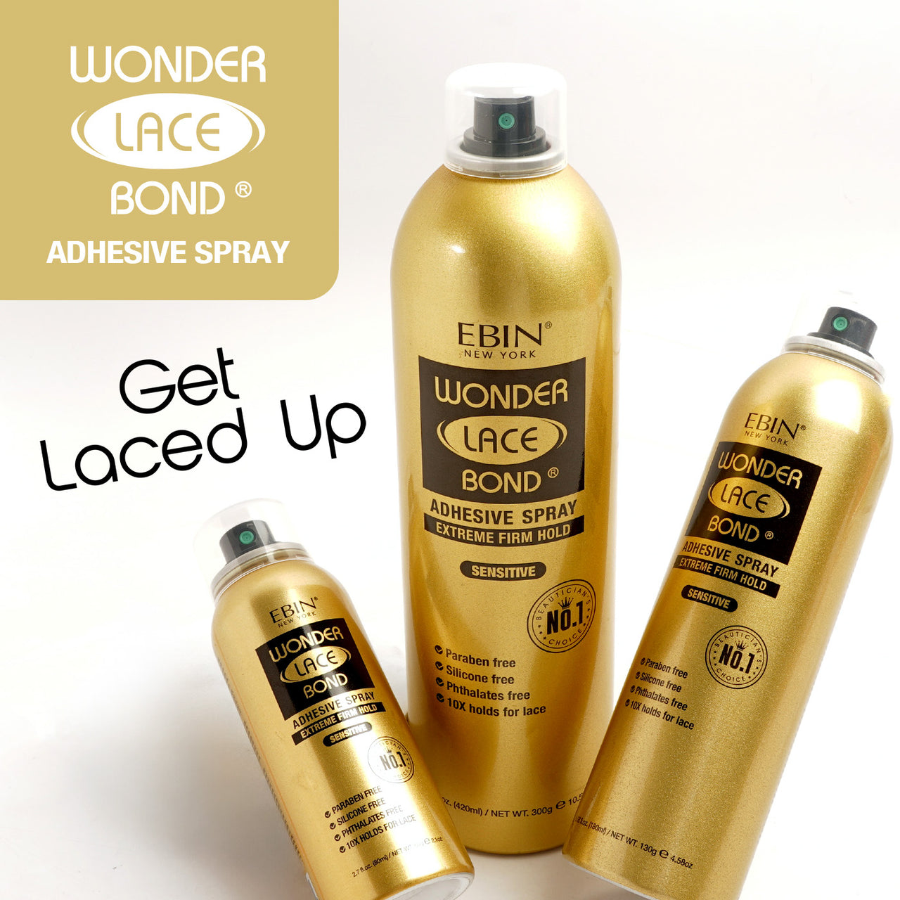 Wonder Lace Bond Adhesive Spray - Extra Mega Hold | Daily Use – EBIN ...