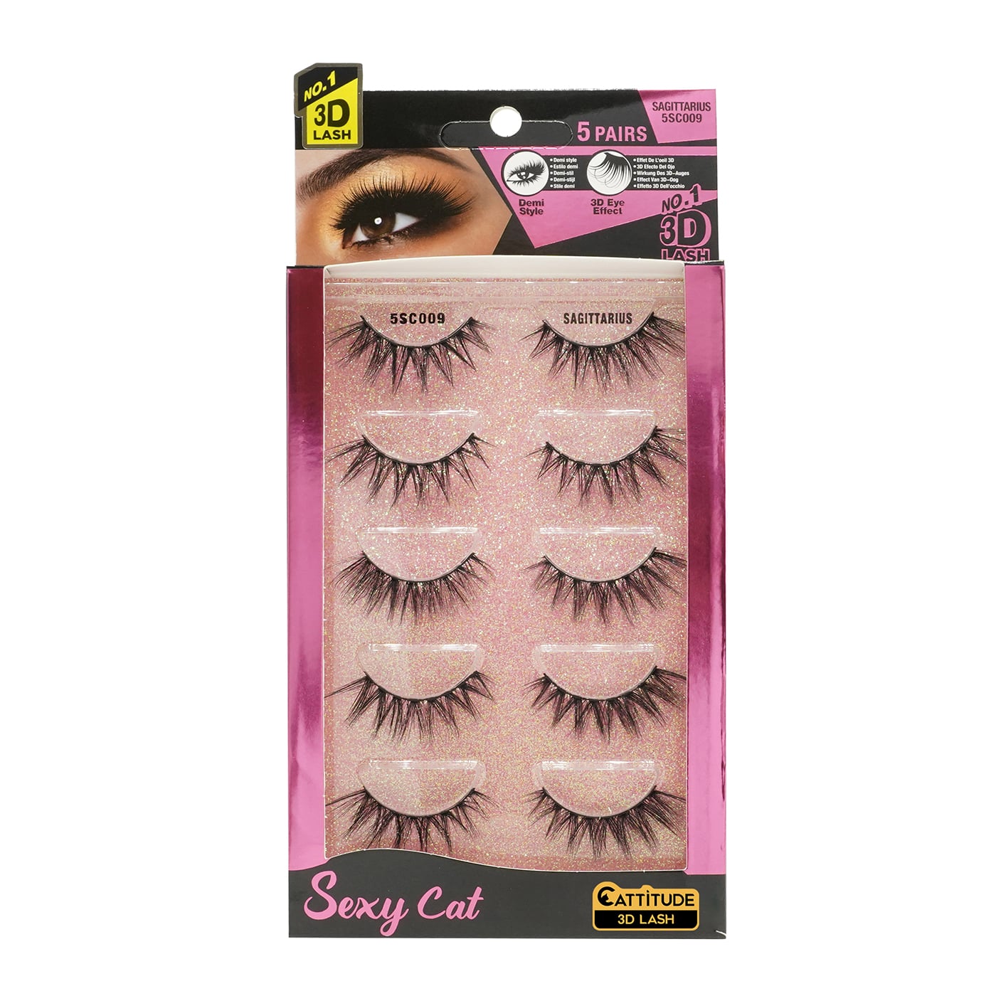 Cattitude Sexy Cat Lashes - 5 Pack | Pioneer of the 3D Effect | EBIN ...