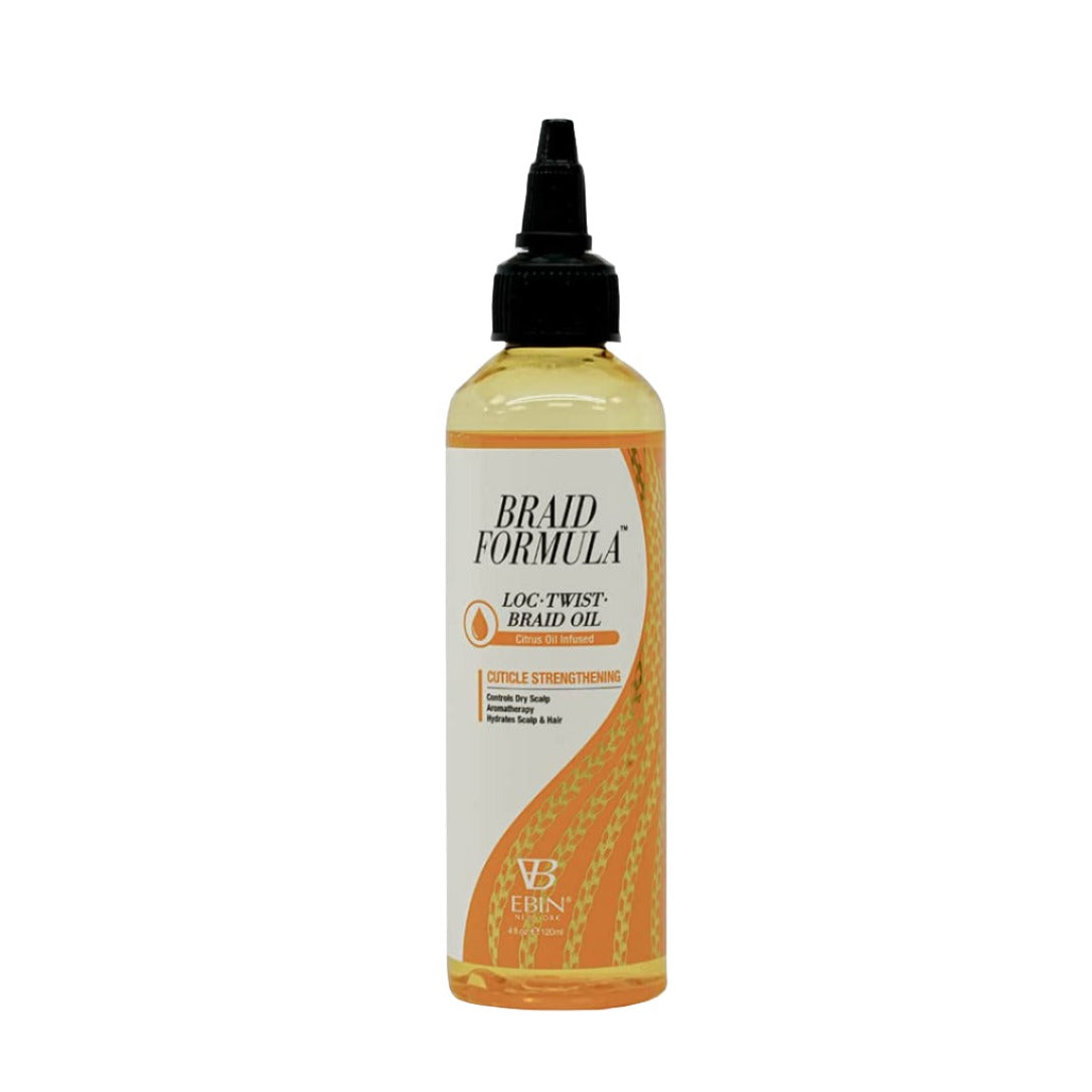 BRAID FORMULA LOC. TWIST. BRAID OIL (4OZ/120ML) - CUTICLE STRENGTHENING ...